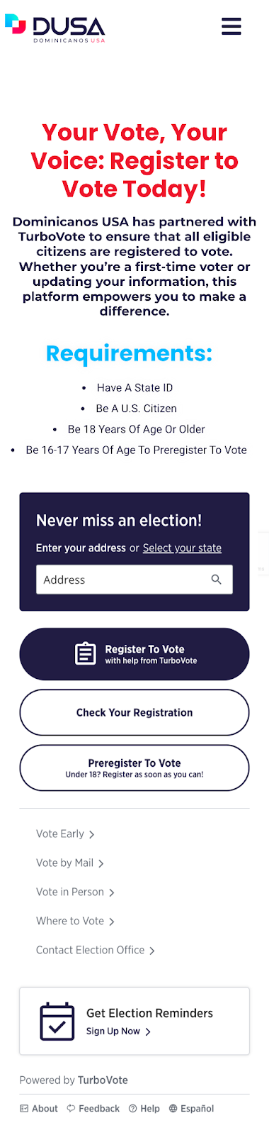 Embed Dos and Don'ts – TurboVote Support Center